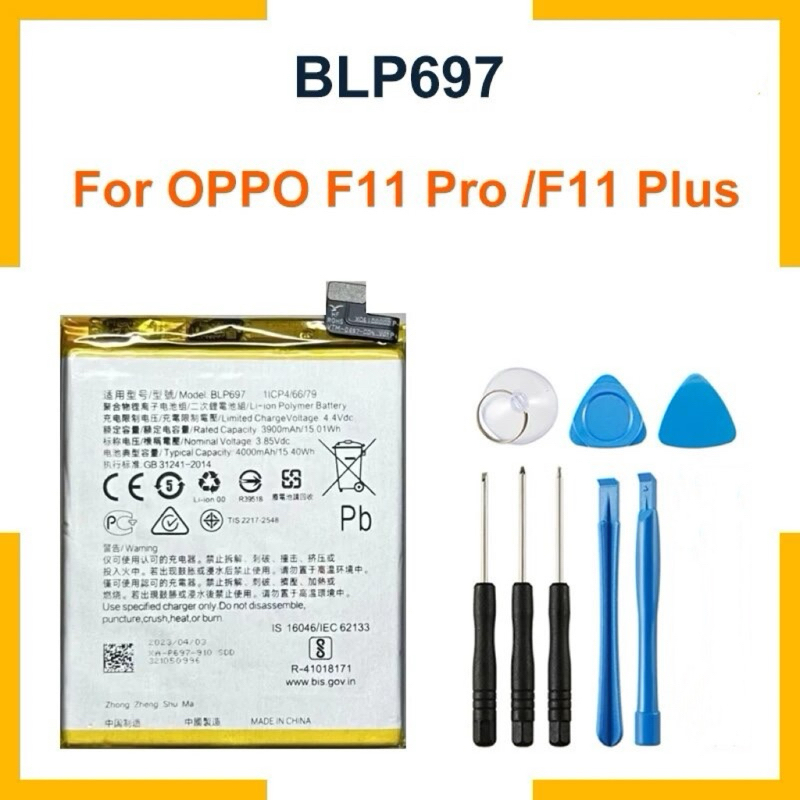 แบตเตอรี่ แท้ Oppo F11 Pro BLP697 4000mAh รับประกัน 3 เดือน | Shopee ...
