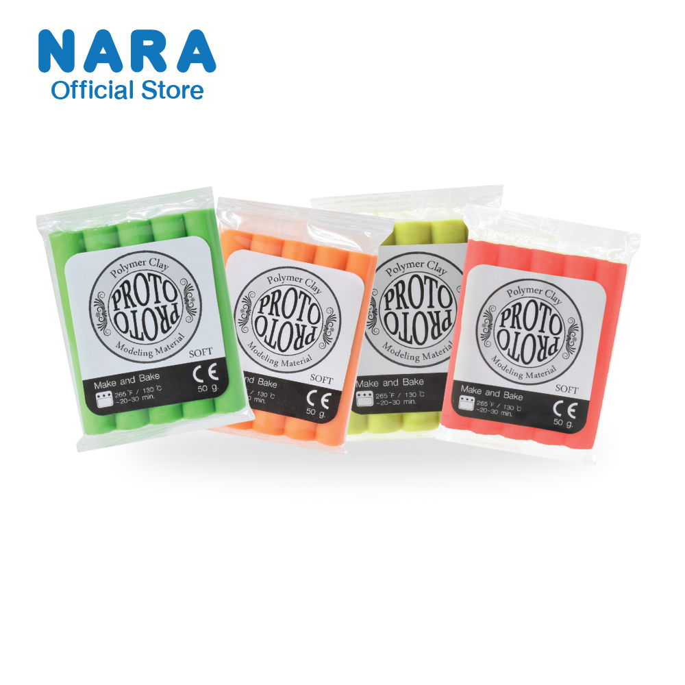 NARA Proto Polymer Box 300g. นาราดินโพลีเมอร์กล่อง รุ่น โปรโต สีนีออน ...