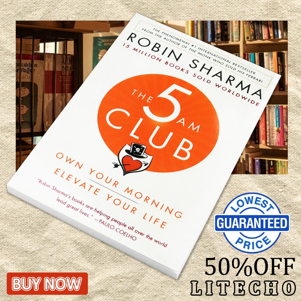【English Book】The 5AM Club: Own Your Morning. Elevate Your Life Time management methods | Shopee ...