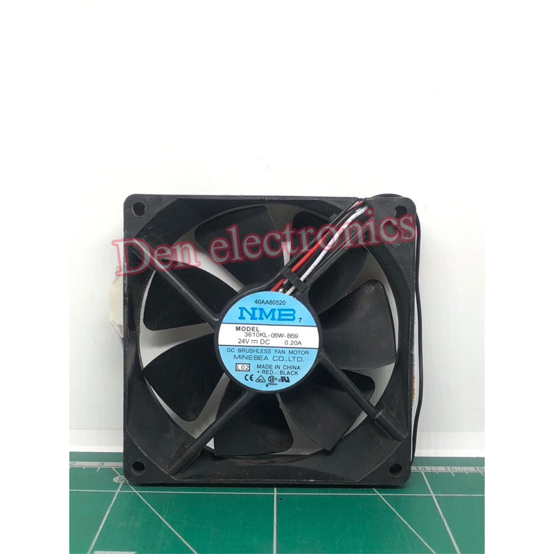 3610KL-05W-B49 ยี่ห้อ NMB พัดลมระบายอากาศ 24VDC 0.20A 3สาย ขนาด 90x90x25mm พร้อมส่ง | Shopee ...