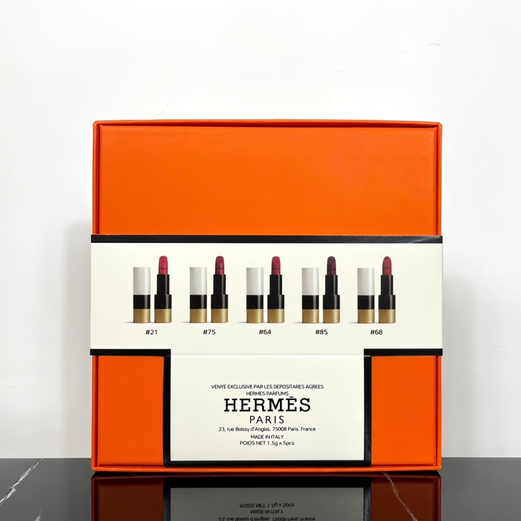 ชุดลิปสติก Hermes Sample ห้าชิ้น21-33-75-68-85กล่องของขวัญปีใหม่ จำกัด ...