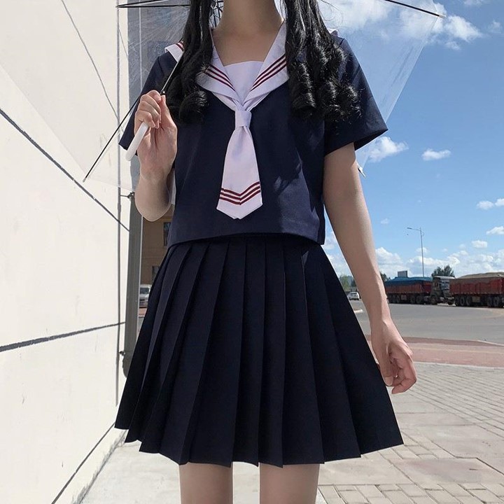 JK GIRL ชุดเครื่องแบบ JKเสื้อเซิต ชุดนักเรียนเกาหลี JK-001 | Shopee Thailand