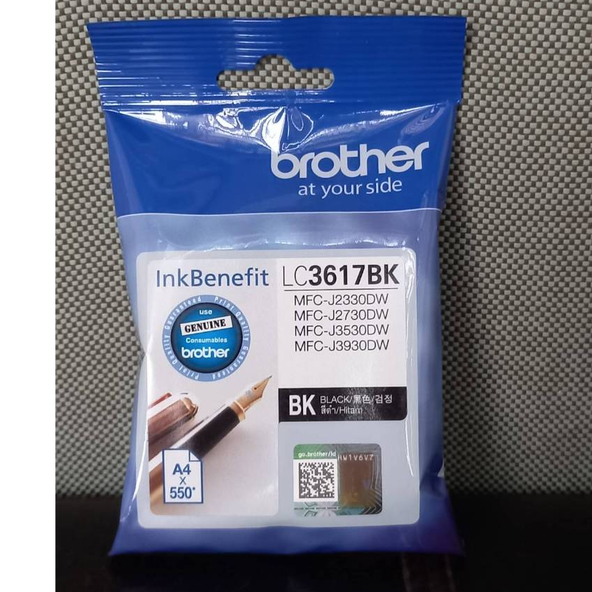 Brother LC-3617BK Black Ink Cartridge ตลับหมึก สีดำ แท้ศูนย์ 100% ...