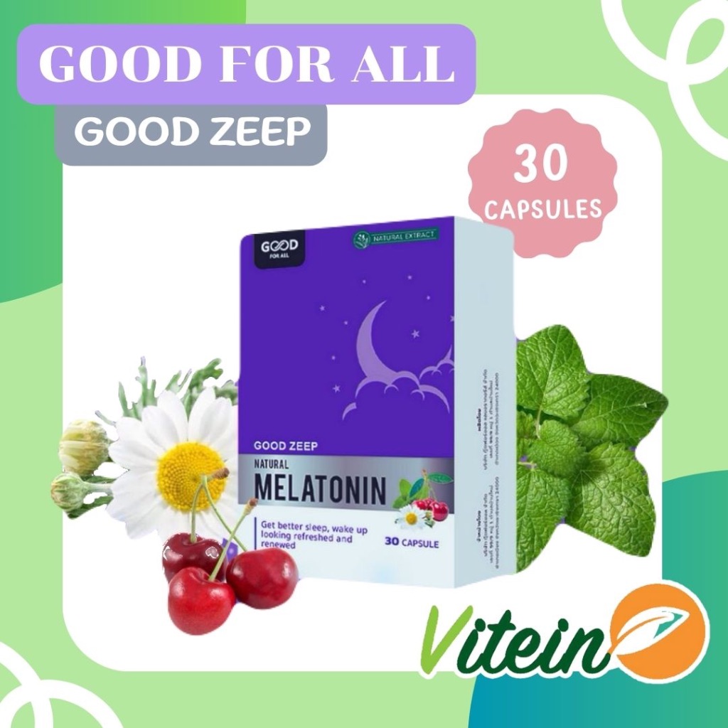 Good Zeep 30 แคปซูล (กู๊ด ซีบ) ผลิตภัณฑ์อาหารเสริม สารสกัดจากเมลาโทนิน ...