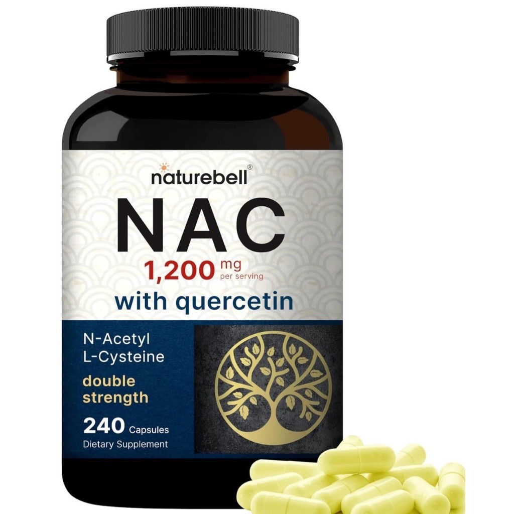 Naturebell - NAC 1200 mg with quercetin | 240 capsules NAC บริสุทธิ์ที่ ...