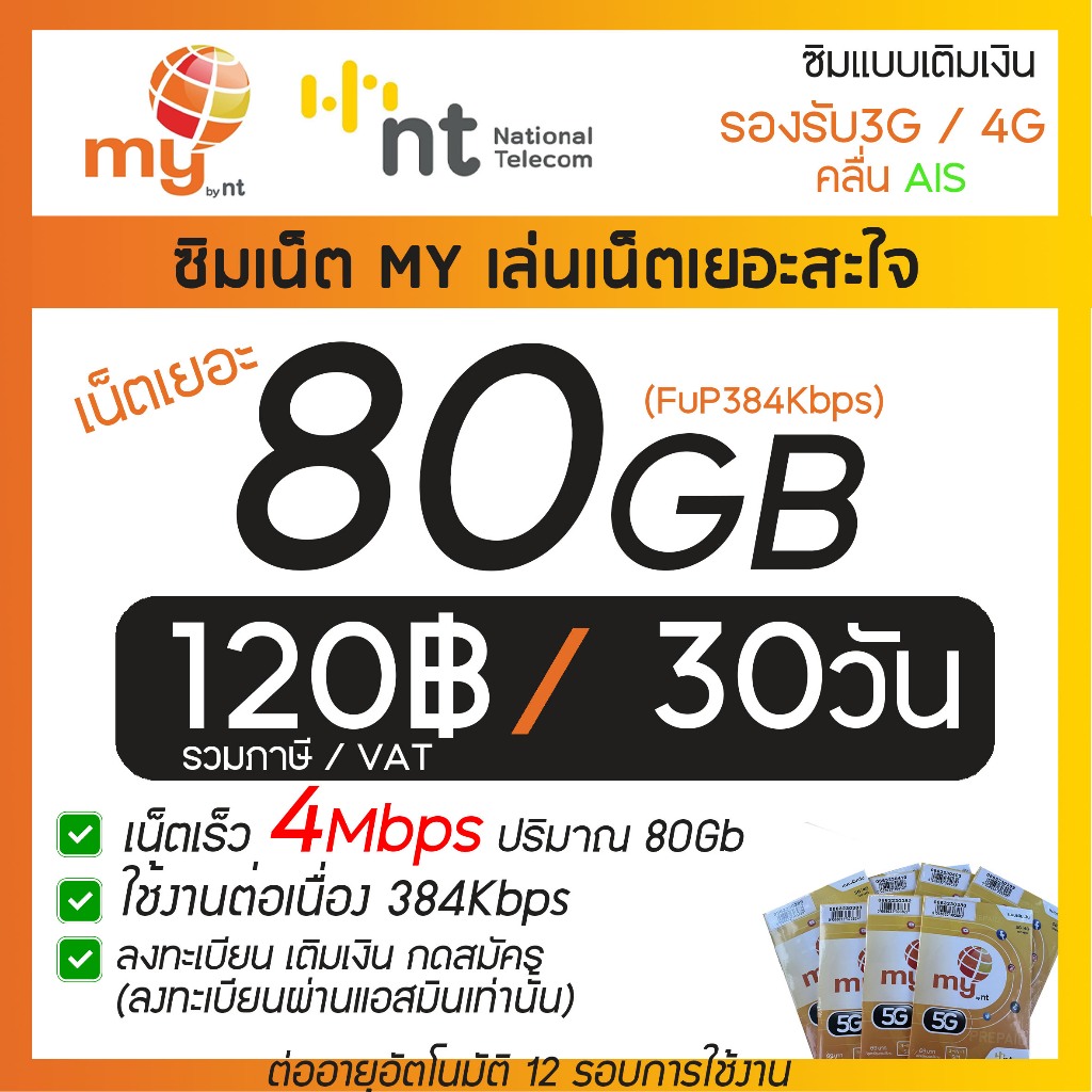 ซิมเน็ตAIS 20Mbps 15Mbps 8Mbps และ 4Mbps ไม่อั้นไม่ลดสปีด มีให้เลือก 4 แบบ | Shopee Thailand