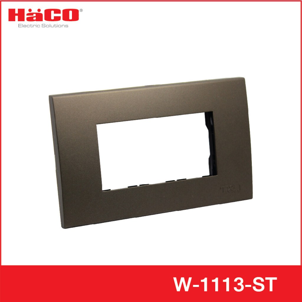 แผงหน้ากาก 1 ช่อง HACO รุ่น W1111,W1111-ST,W1111-MSB,W1111-SBL | Shopee ...