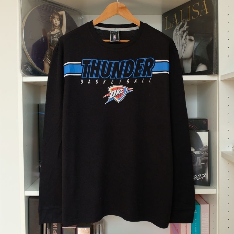 เสื้อยืดแขนยาว NBA OKC Thunder มือสองของแท้ | Shopee Thailand