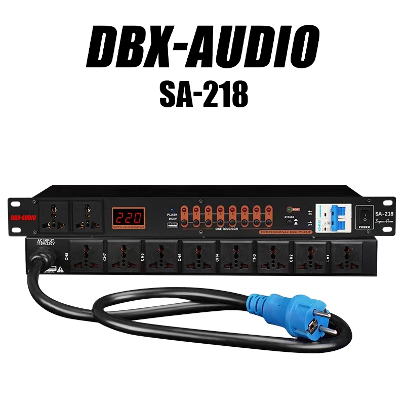 DBX-AUIDO SA-208/SA-218 professional 8+2 power sequencer 8 ช่องจ่ายไฟ ...