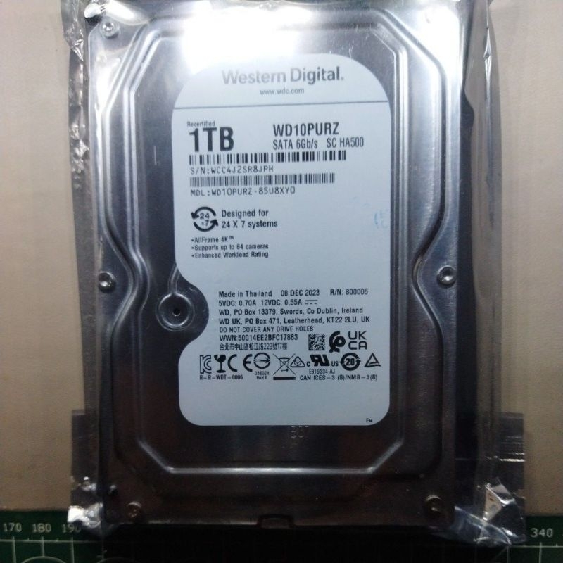 ฮาร์ดดิส WD 1TB ของเคลม ยังไม่แกะซีล | Shopee Thailand