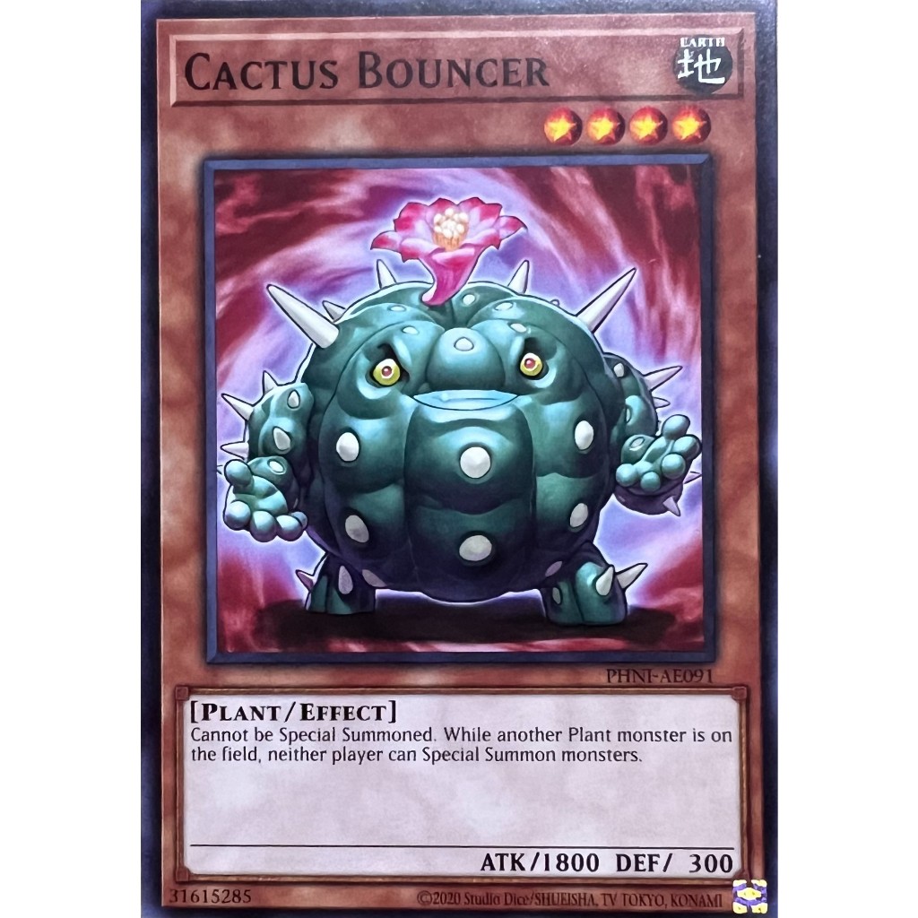 Yugioh Asia-Eng [PHNI-AE091] Cactus Bouncer (Common) การ์ดยูกิแท้ถูก ...