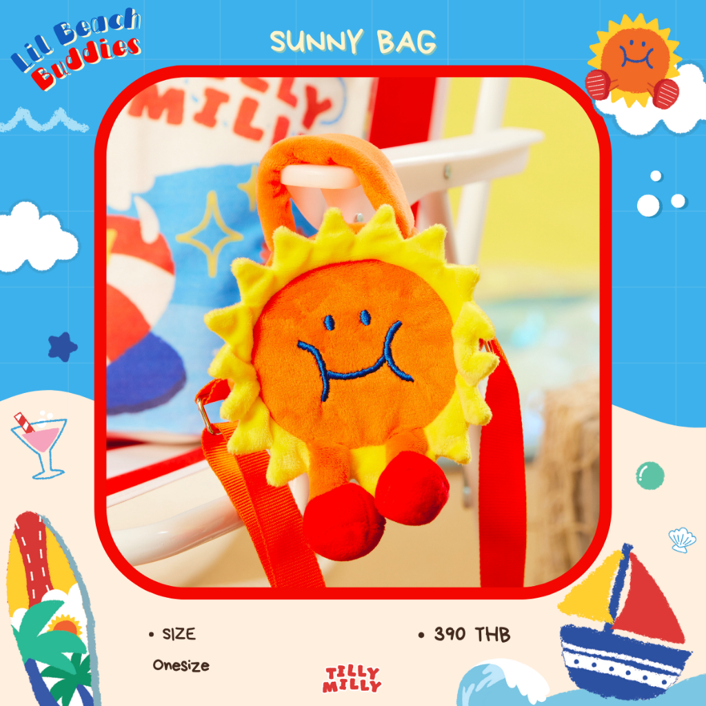 Tilly Milly กระเป๋าเด็กพระอาทิตย์ - Lil Beach Buddies | Shopee Thailand