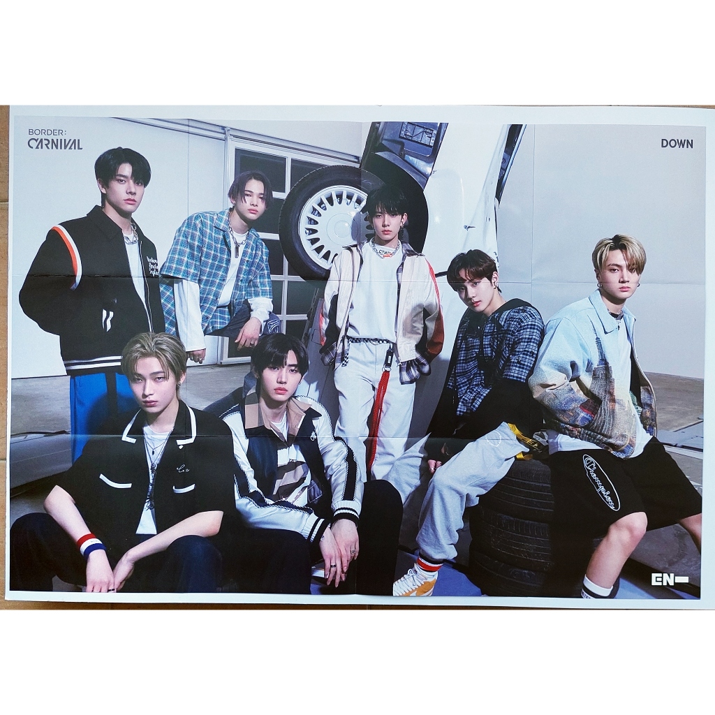 Folded Poster จาก อัลบั้ม ENHYPEN - BORDER : CARNIVAL Album ของแท้ Kpop ...