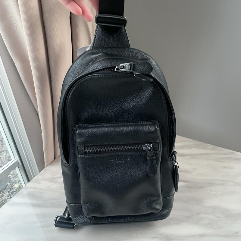 **พร้อมส่ง ของแท้**Coach west pack bag สีดำหนังแท้ | Shopee Thailand