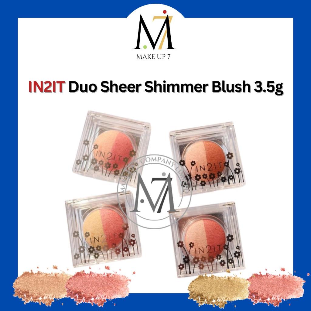 IN2IT Duo sheer shimmer blush อินทูอิท ดูโอ เซียร์ ซิมเมอร์ บลัช ปริมาณ ...
