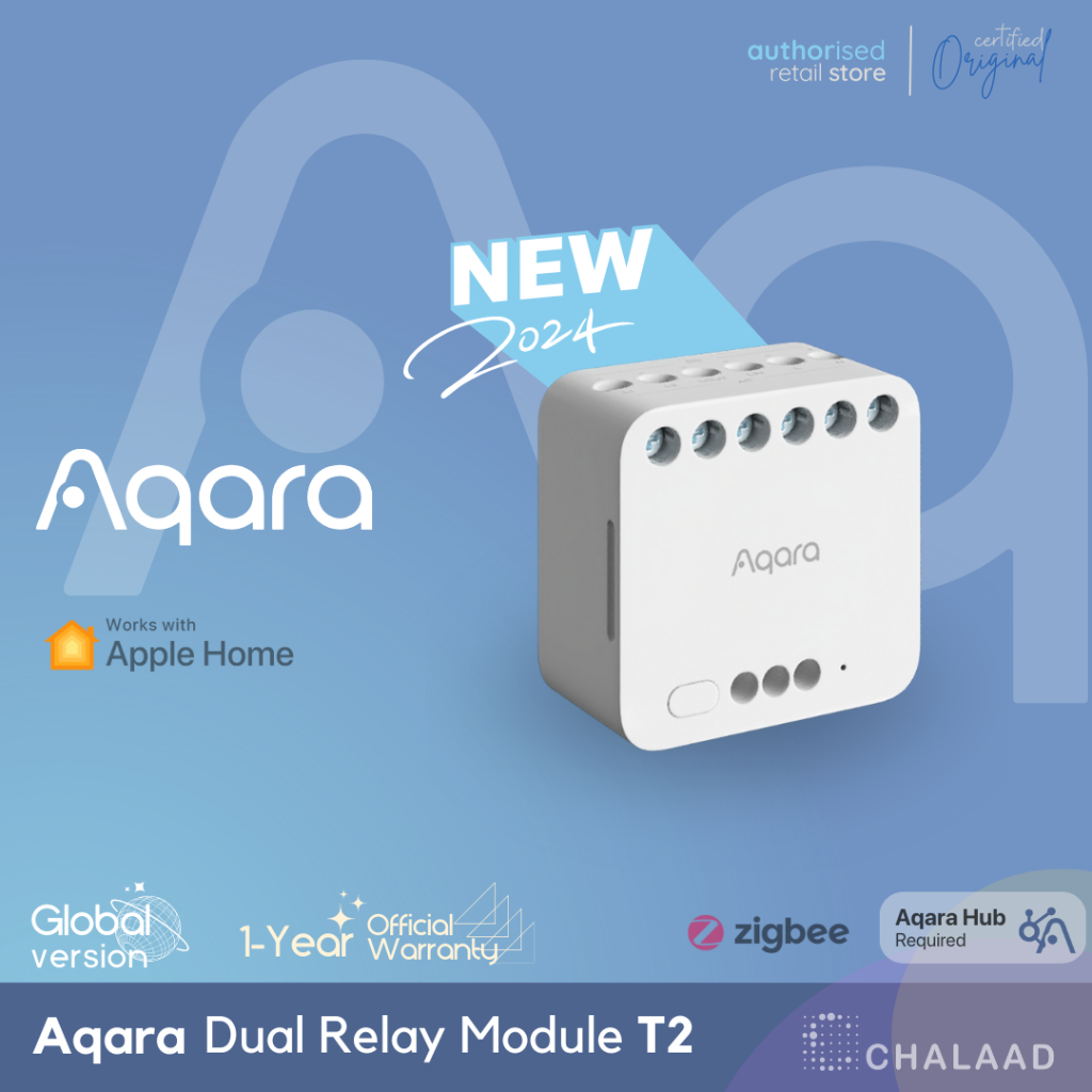 Aqara Dual Relay Module T2 ชุดรีเลย์แบบคู่ เปลี่ยนอุปกรณ์ในบ้านให้ ...