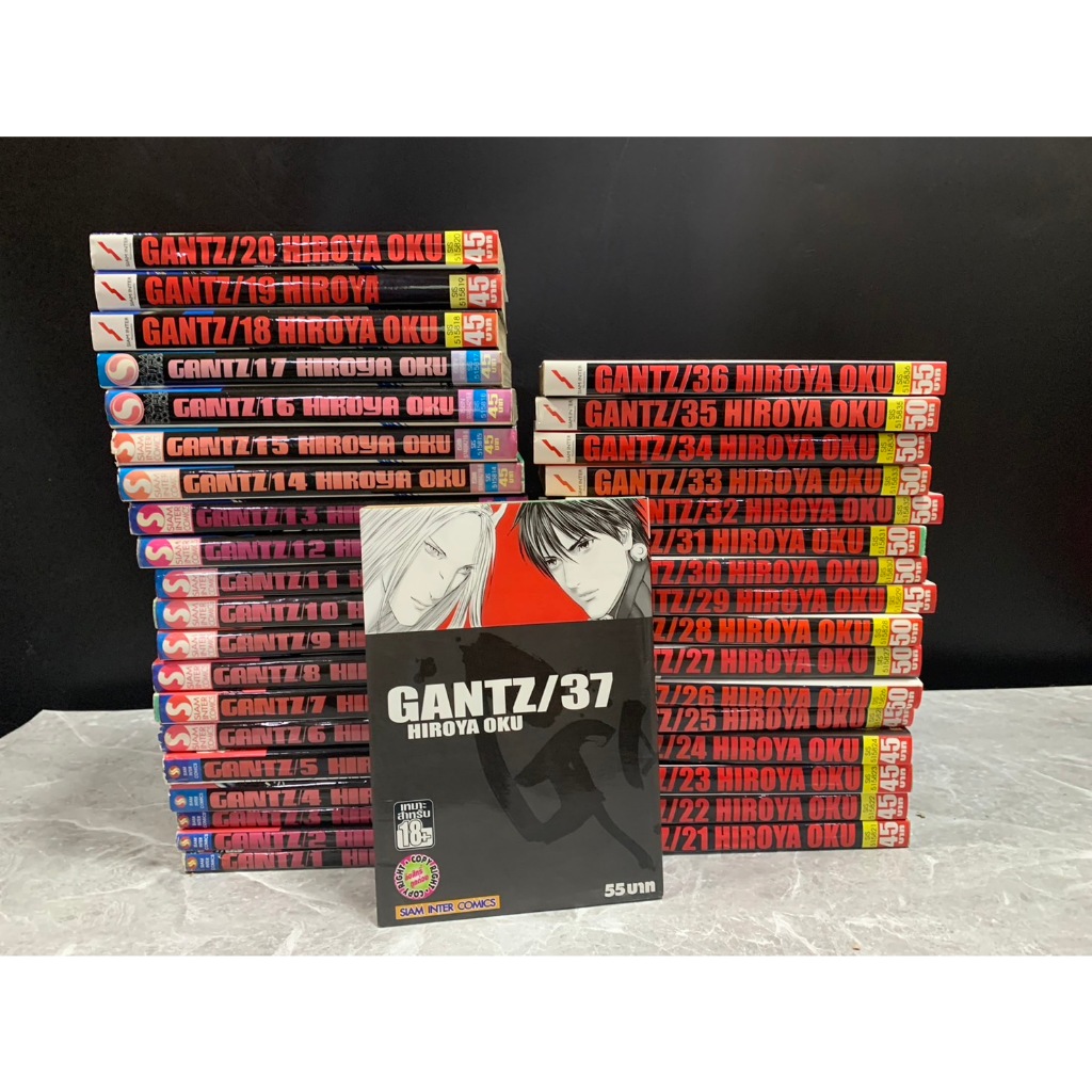 GANTZ เล่ม 1-37 จบ ปกรวม 1,640 มือสอง สภาพเช่า เย็บเล่ม รอยเทปกาวปกใน ตำหนิเล่ม 25 คราบน้ำ ...