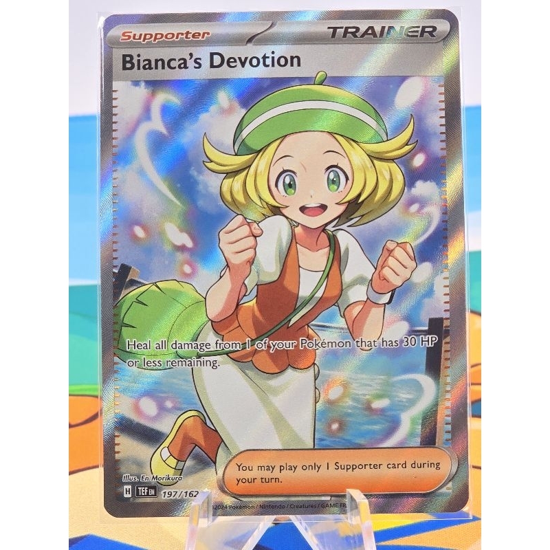 Pokemon Card "Bianca's Devotion Trainer 197/162" ENG Temporal Forces | Shopee Thailand