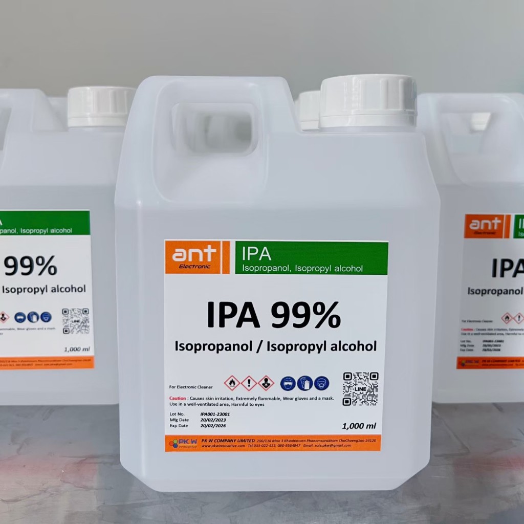 IPA 99% (Isopropyl Alcohol) ขนาด 1,000ml สำหรับล้างบ้อง,ล้างพอท,ทำความ ...