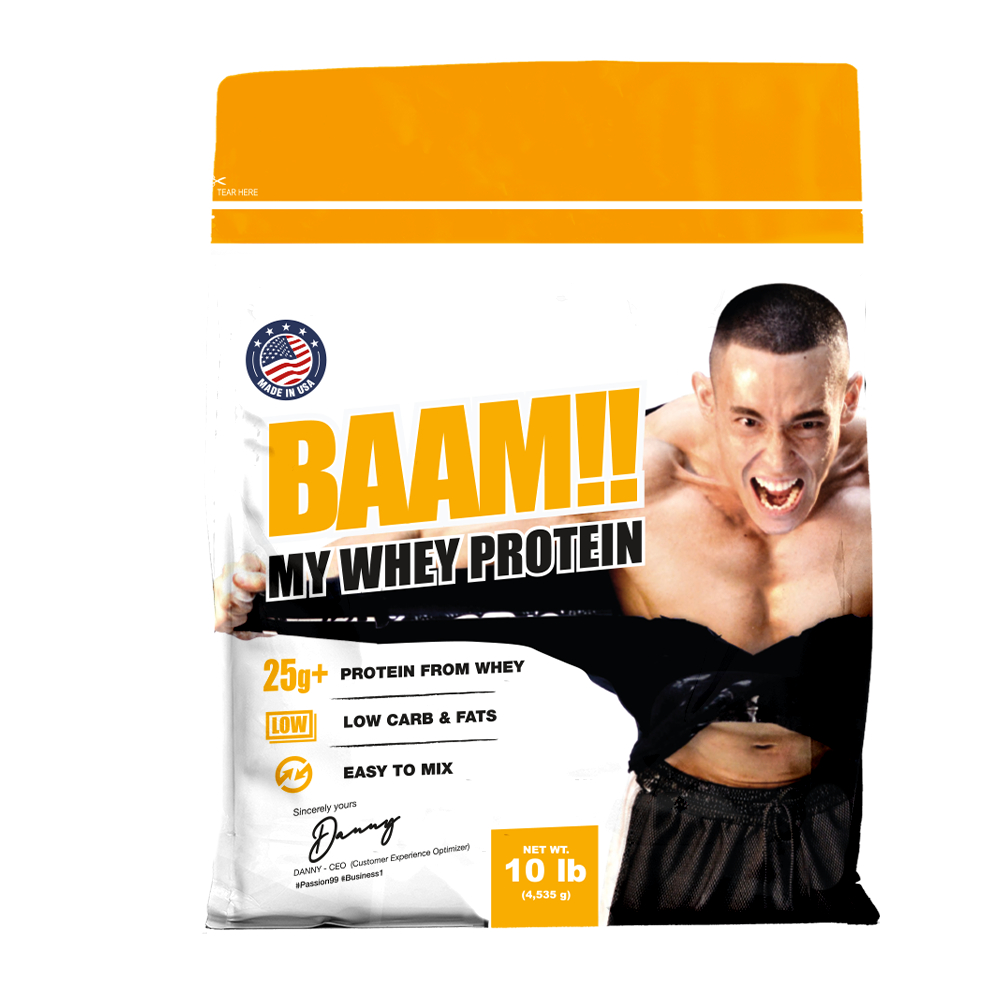 BAAM MY WHEY PROTEIN 10 LB เวย์โปรตีน เพิ่มกล้ามเนื้อ | Shopee Thailand