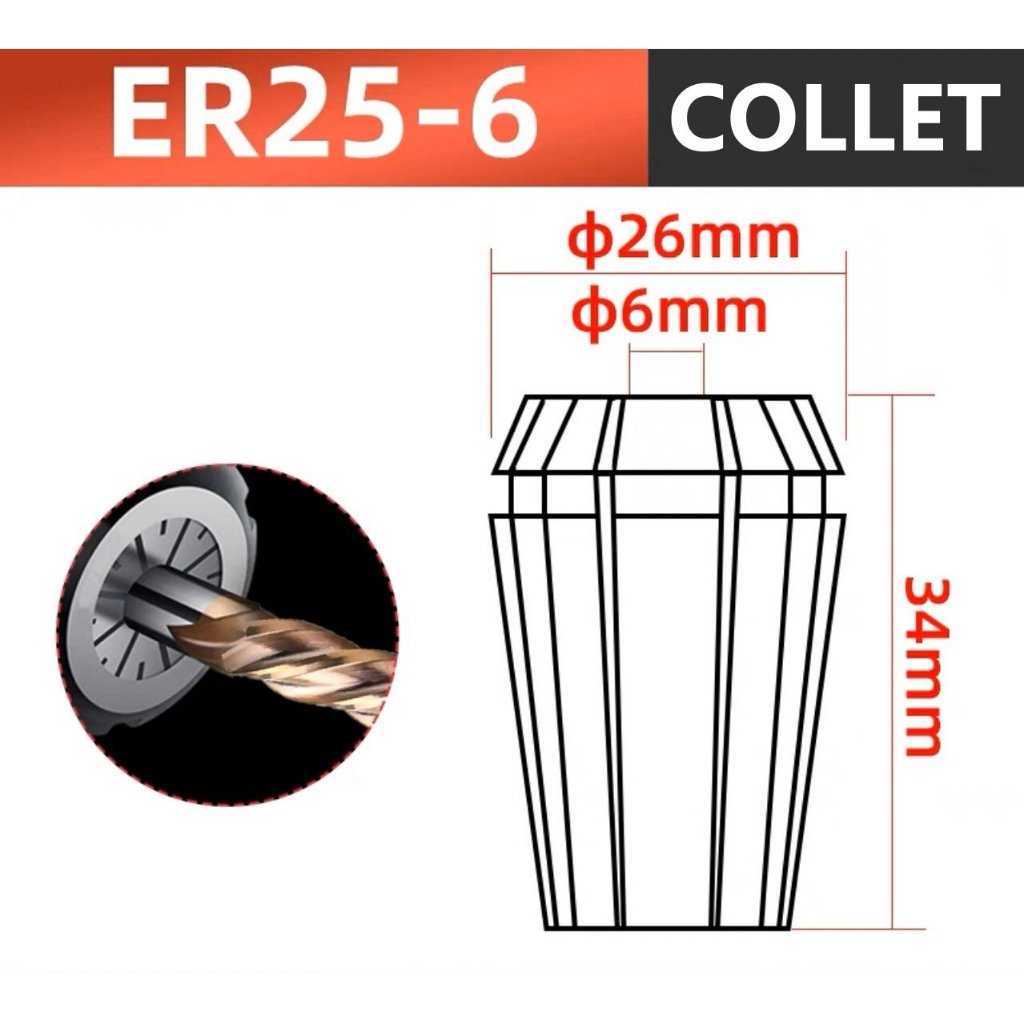 ลูกคอลเลต Collet ER25 | Shopee Thailand