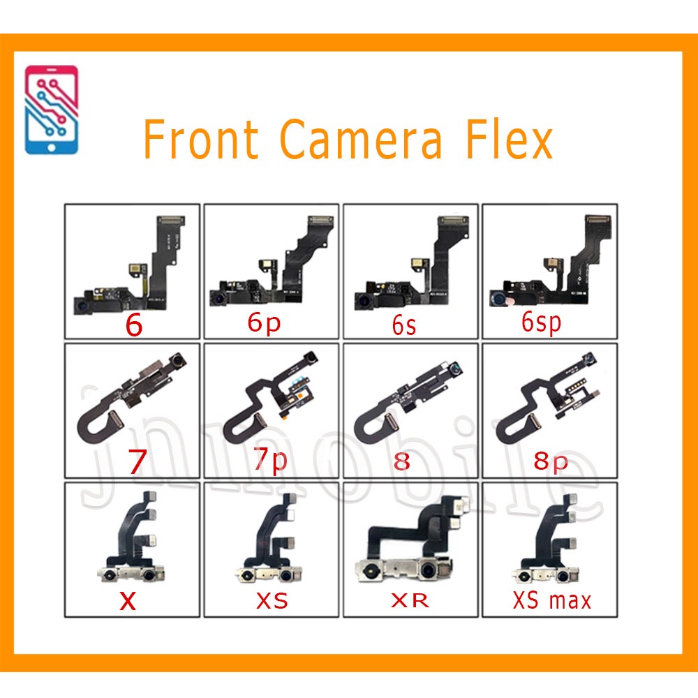สายริบบิ้นกล้องด้านหน้าใช้สำหรับ i6 6P 6S 6SP 7 7P 8 8P X XS XR XS XSM 11 11P 11PM | Shopee Thailand