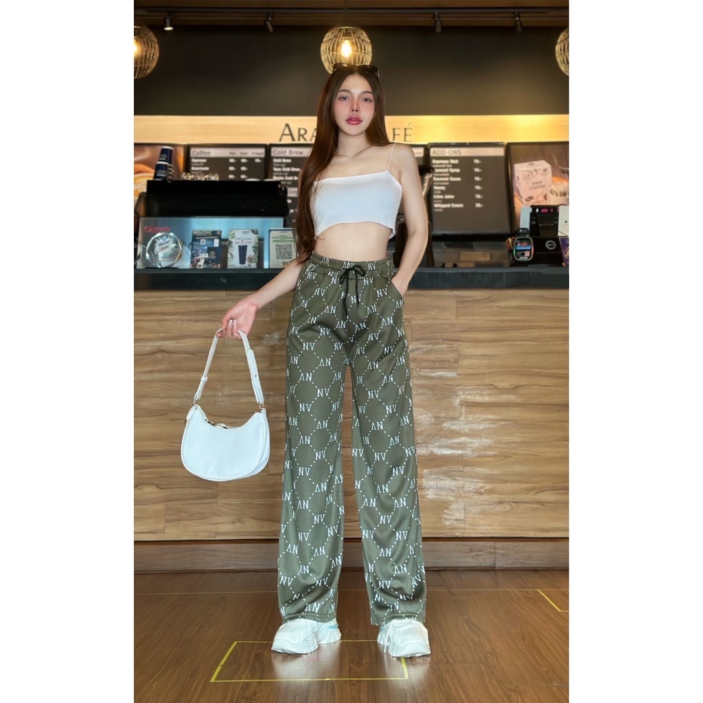 Kloset กางเกง ผ้านุ่ม มีเชือกที่เอว ใส่สบายไม่ร้อน ผ้าไมโคร ลายต มีให้เลือกหลายสี K9179 | Shopee ...