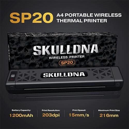 เครื่องลอกลาย SKULL DNA SKULLDNA SP20 Wireless Stencil Printer SKULLDNA ...