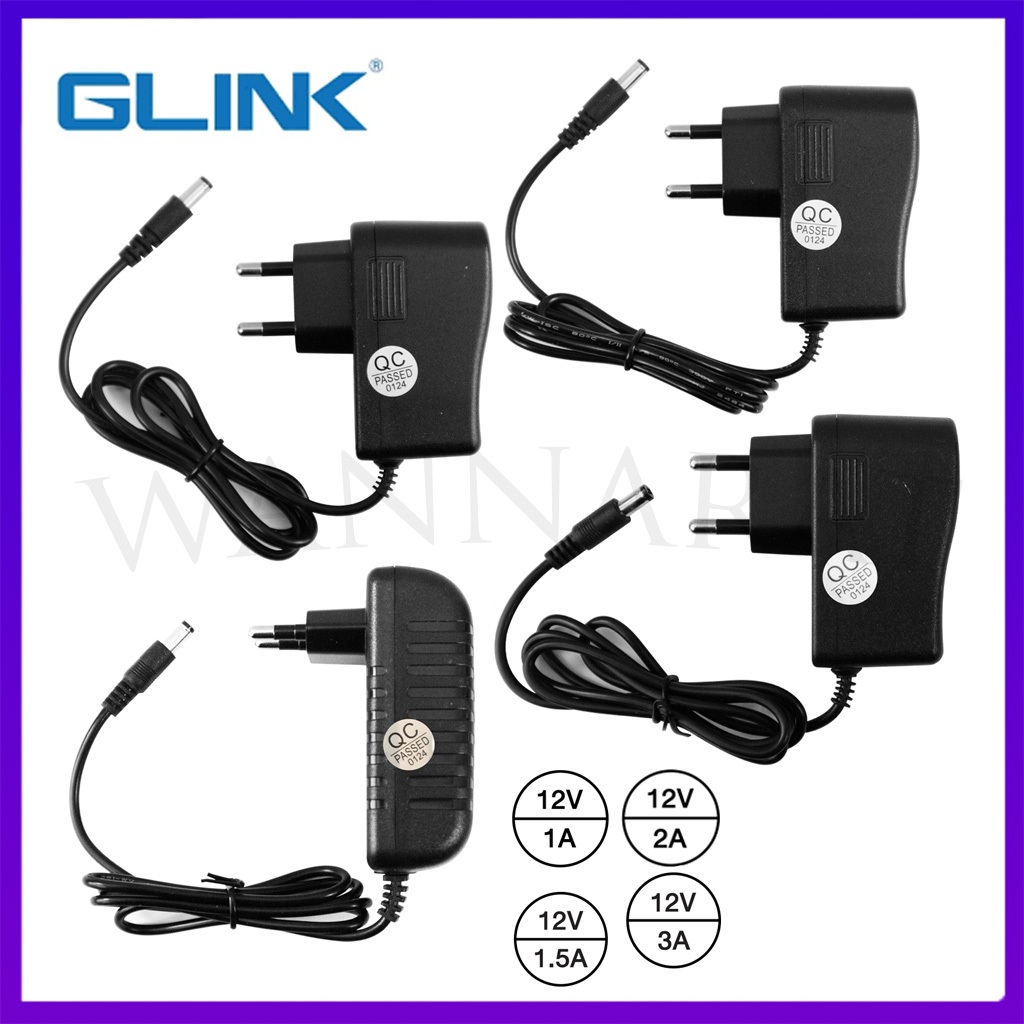 Glink Adapter 12V-1A/12V-1.5A/12V-2A /12V3A (5.5*2.5) อะแดปเตอร์กล้อง ...