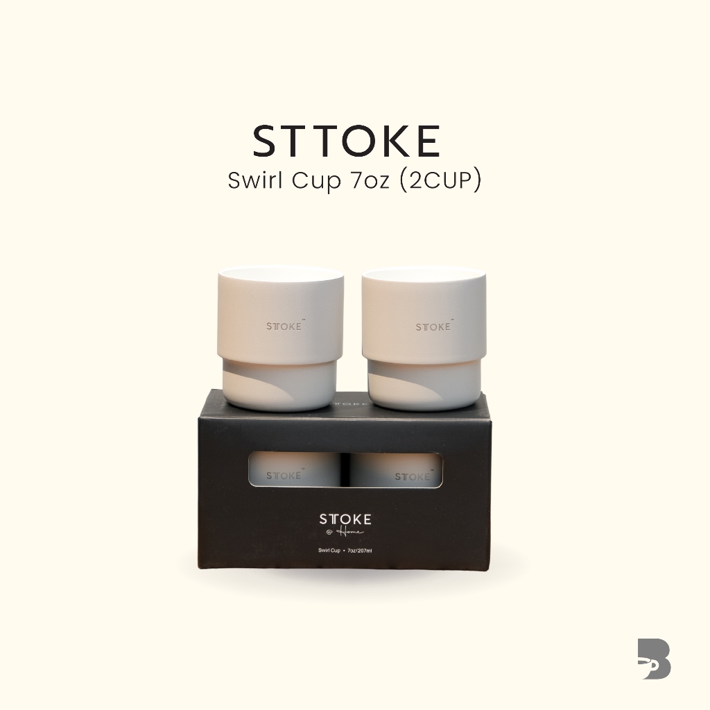 แก้ว Sttoke - Swirl Cup 7oz (2CUP) | Shopee Thailand