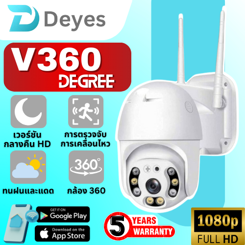 DEYES 360Degree CCTV กล้องวงจรปิด 360 องศา 360 องศา 1080P FHD WiFi ...