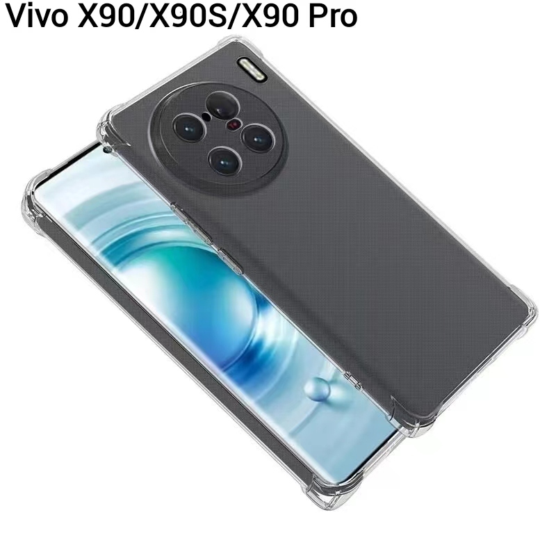 Vivo X90ตรงรุ่น(พร้อมส่งในไทย)เคสTPUใสกันกระแทกแบบคลุมกล้องVivo X90 5G/Vivo X90S 5G/Vivo X90 Pro ...