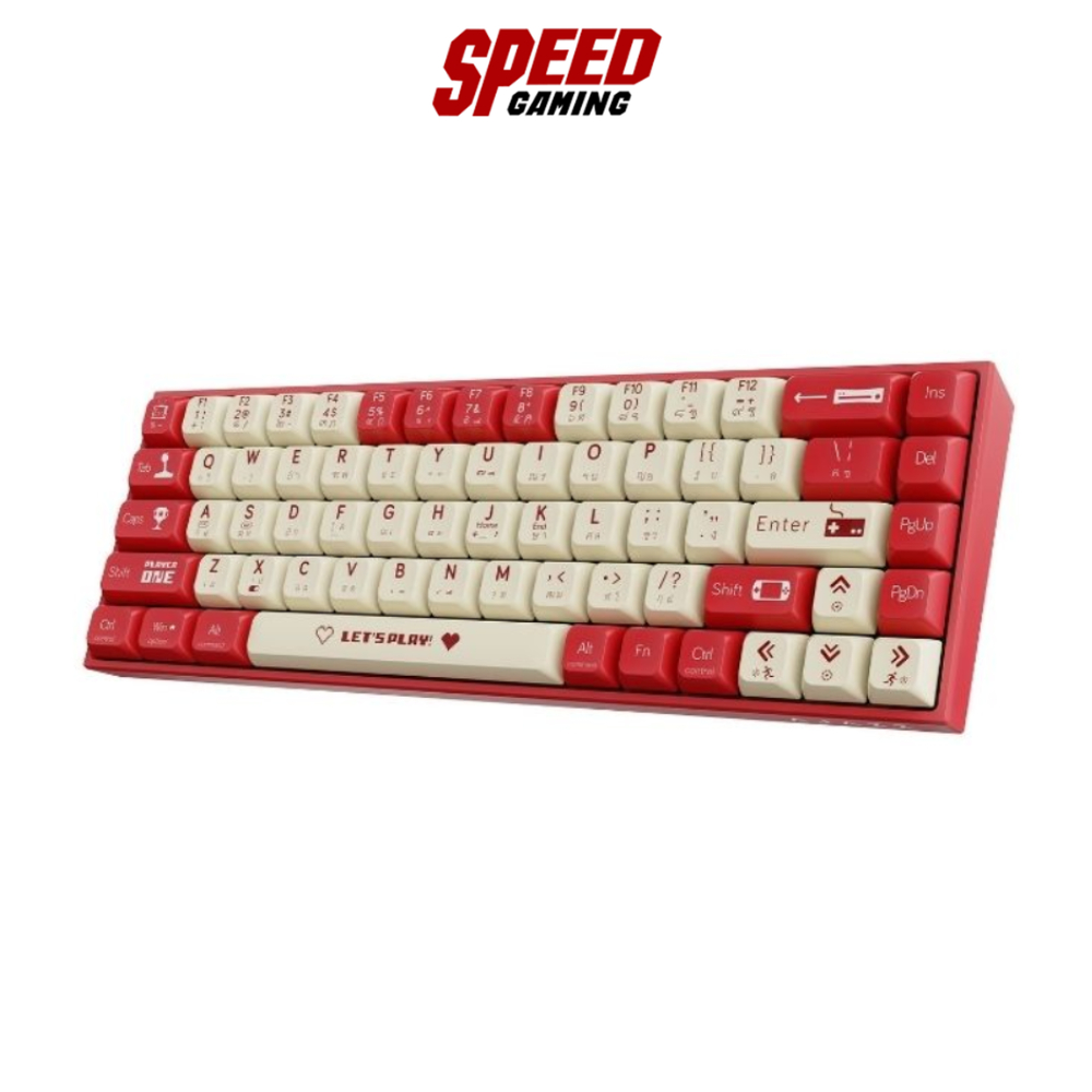 AJAZZ AK680 Wired Lets Play Red Blue/Red Switch KEYBOARD(คีย์บอร์ด ...