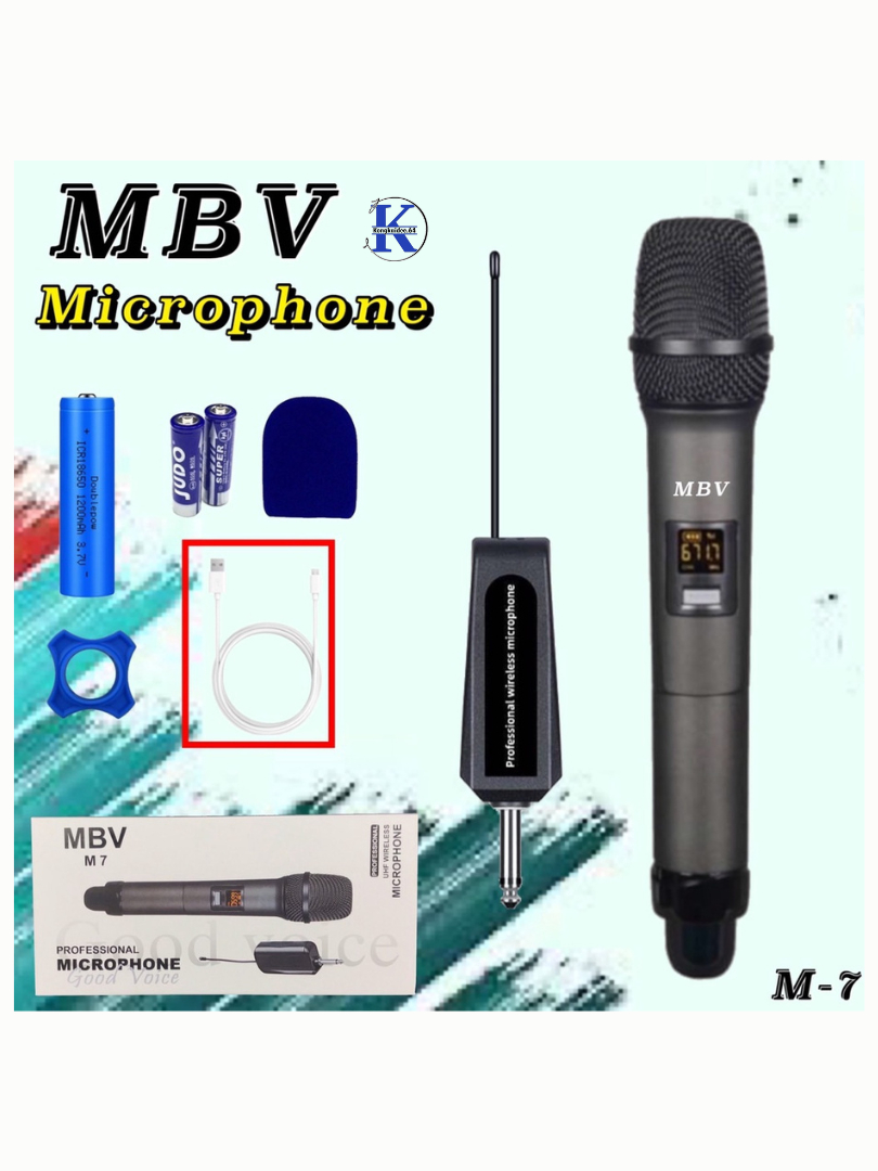 ไมโครโฟนไร้สาย MBV Wireless Microphone เสียงดี มีคุณภาพ UHF แบบชาร์จได้ | Shopee Thailand