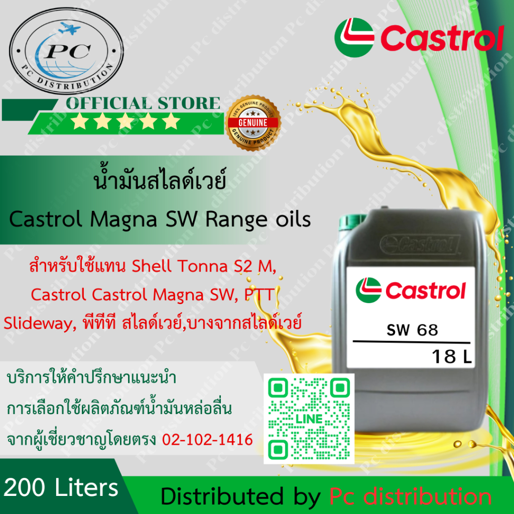 น้ำมันสไลด์เวย์ Castrol Magna SW 68 Range oils (18 Liters) | Shopee ...