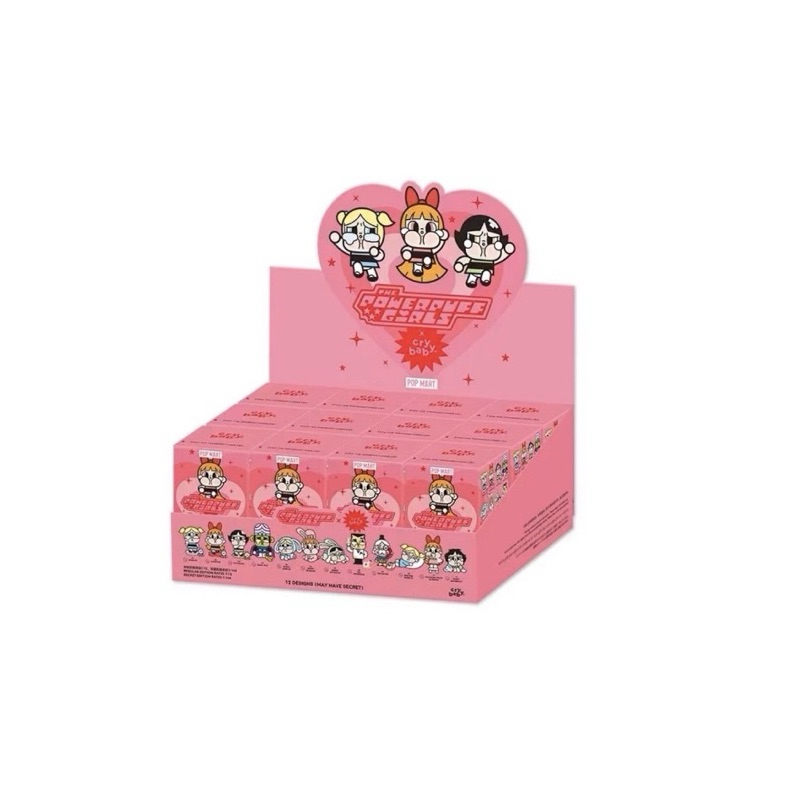 Popmart POPMART CRYBABY x Powerpuff Girls Series ฟิกเกอร์กล่องปริศนา ...