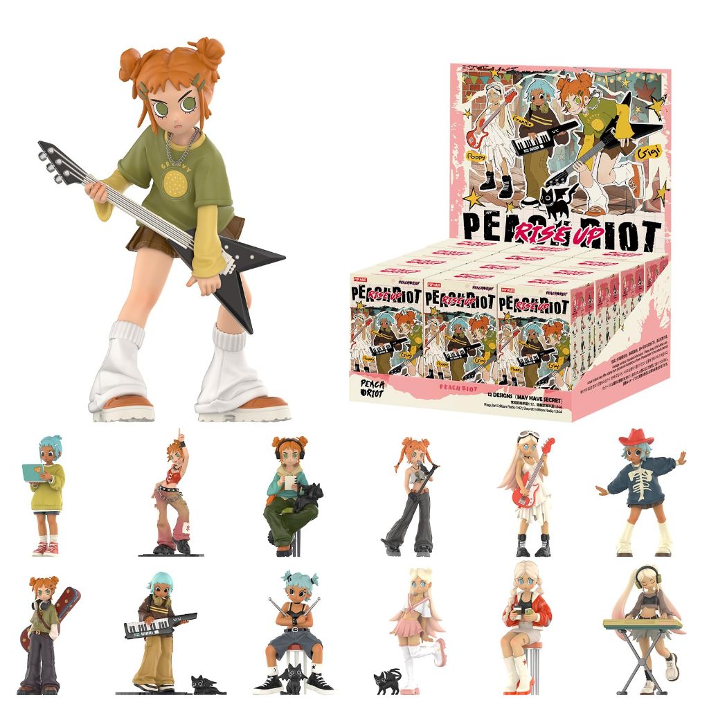 (แบบเลือกตัว ) Peach Riot Rise Up Series Figures POP MART | Shopee Thailand