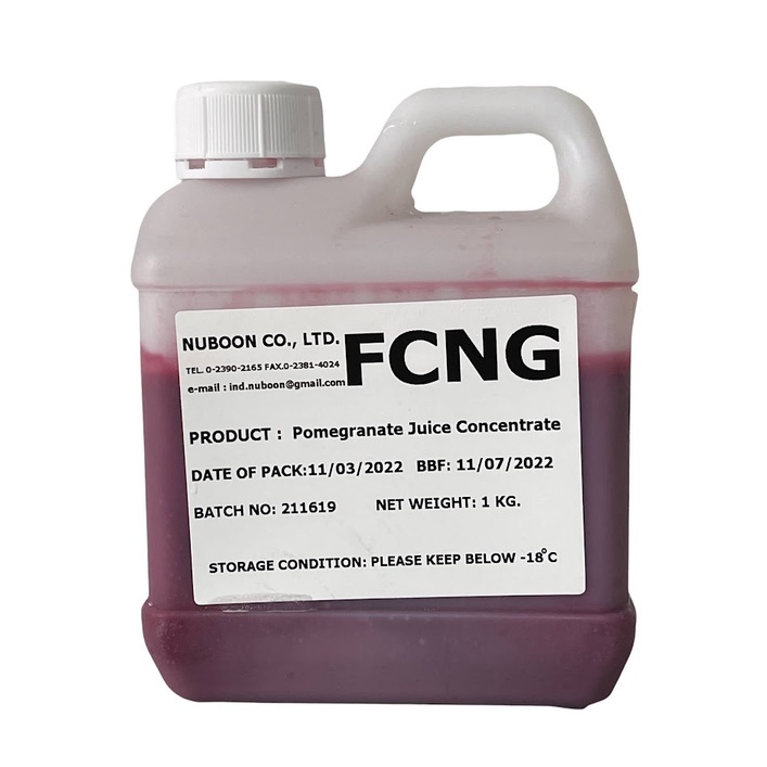 Nuboon น้ำทับทิมเข้มข้นแท้จากธรรมชาติ ไม่มีสารปรุงแต่ง แพค 5 กก. (FCN1) | Shopee Thailand