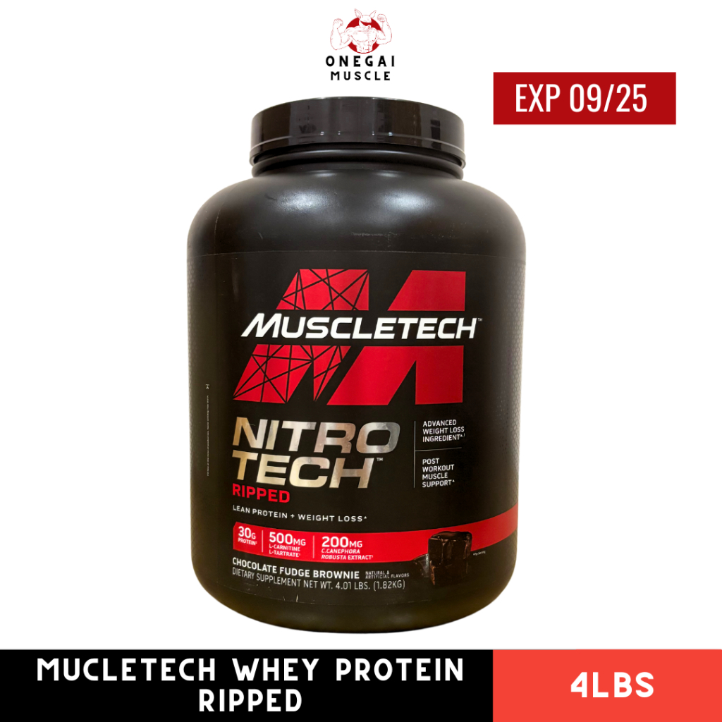 Muscletech-NITRO TECH RIPPED 4 LBS. (1.82KG) | Shopee Thailand