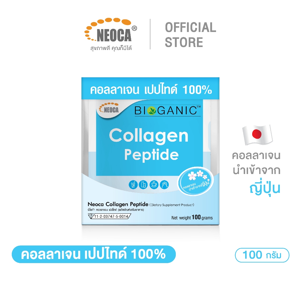 คอลลาเจนบำรุงผิว NEOCA Collagen Peptide นีโอก้า คอลลาเจน เปปไทด์ แบบชง ...