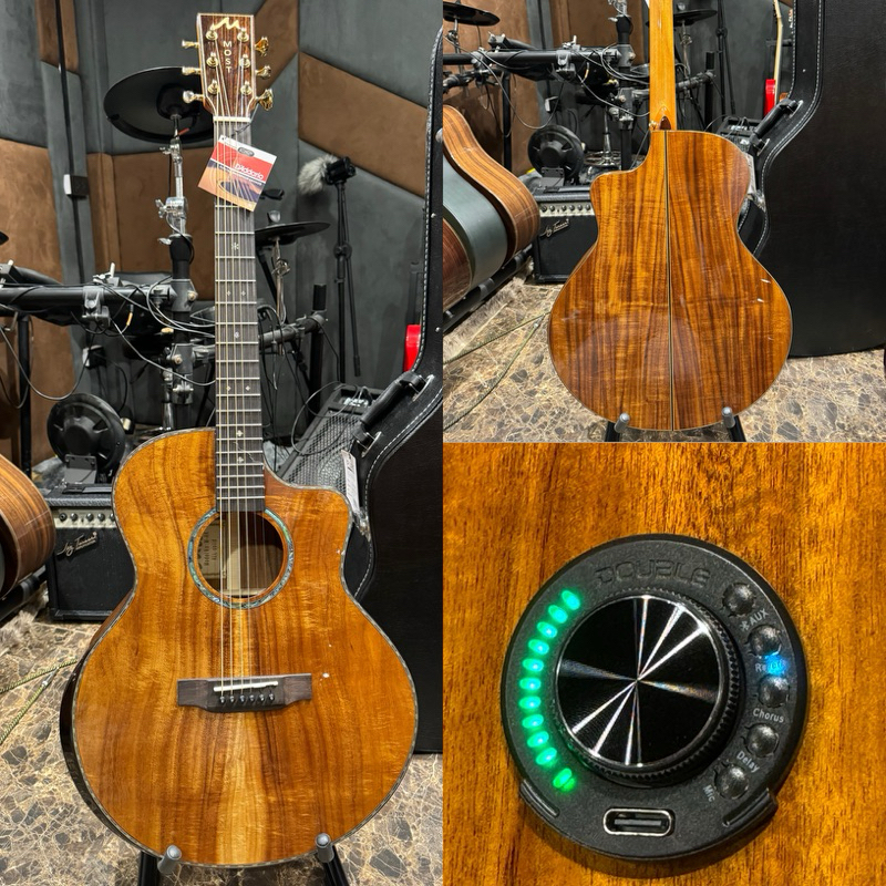 กีต้าร์โปร่ง Most M-ak all solid koa ไม้koaแท้ทั้งตัว โมส มิวสิค ...