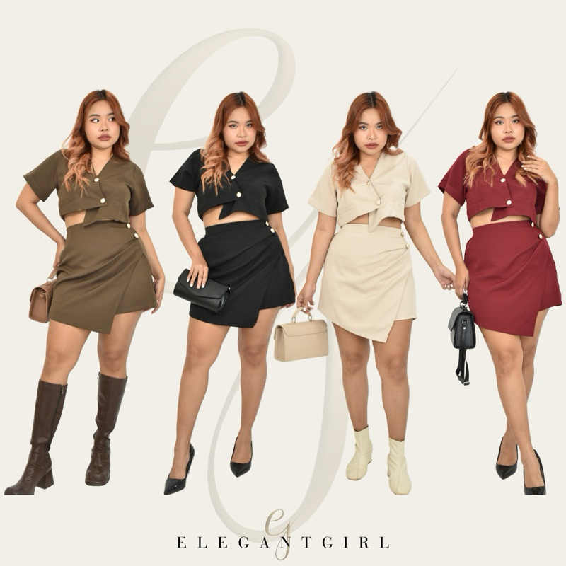 Charlotte Set [ชุดเซ็ตกระโปรง] - ELEGANTGIRL | Shopee Thailand