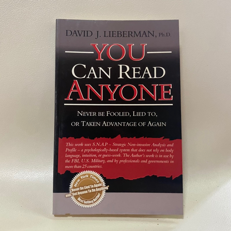 (พร้อมส่ง)หนังสือภาษาอังกฤษ You Can Read Anyone: Never Be Fooled, Lied ...