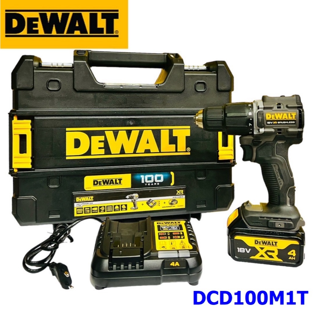DEWALT สว่านไขควง18V รุ่น DCD100M1T ( รุ่นฉลองครบรอบ100ปี ) ของแท้100% ...