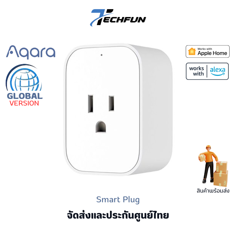 Aqara Smart Plug US (Global Version) ปลั๊กอัจฉริยะ สั่งงานด้วยเสียง รองรับ Apple HomeKit ...