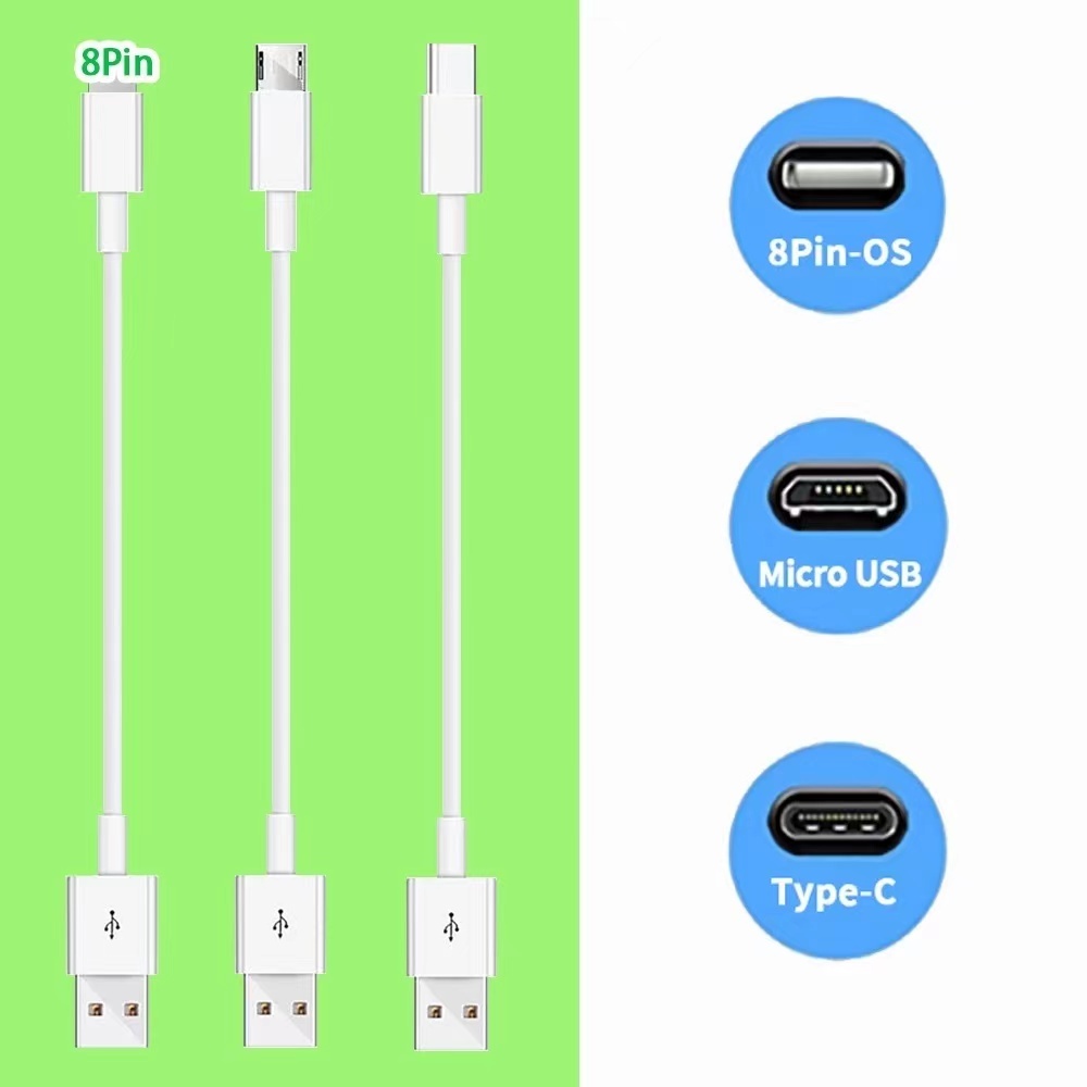 ใหม่ สายชาร์สั้นความยาว10-15CM สาย TypeC MicroB Light พร้อมส่ง | Shopee Thailand