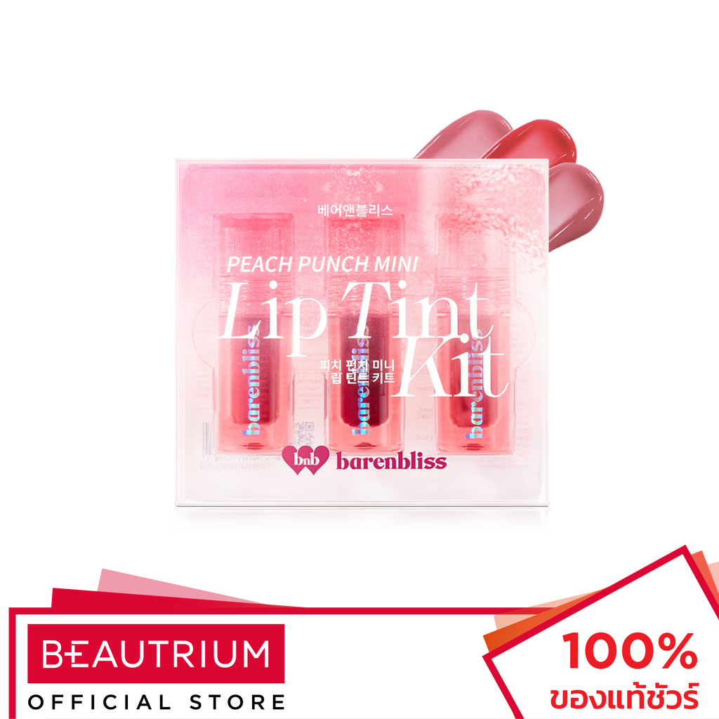 BARENBLISS Peach Punch Mini Lip Tint Kit ลิปทินท์ 4.5ml x 3pcs | Shopee ...