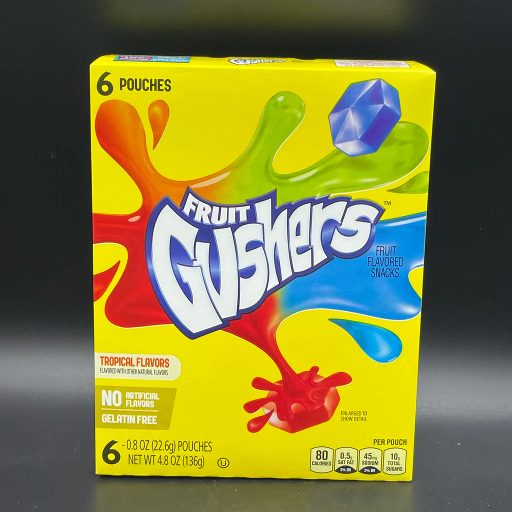 Gushers tropical fruit snacks 6 pouches น้ำหนัก 136 กรัม Exp.04/08/25 ...