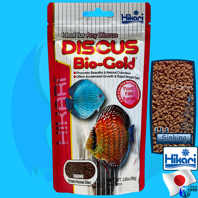Hikari Discus Bio-Gold 80g อาหารปลาปอม fish food ฮิคาริ ทรอปิคอล ดิสคัส ...