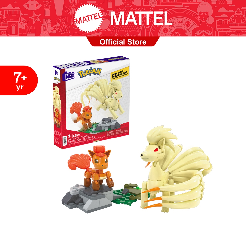 MEGA Pokemon Vulpix Evolution Set เมก้า โปเกมอน วูลพิกซ์ ชุดวิวัฒนาการ ...